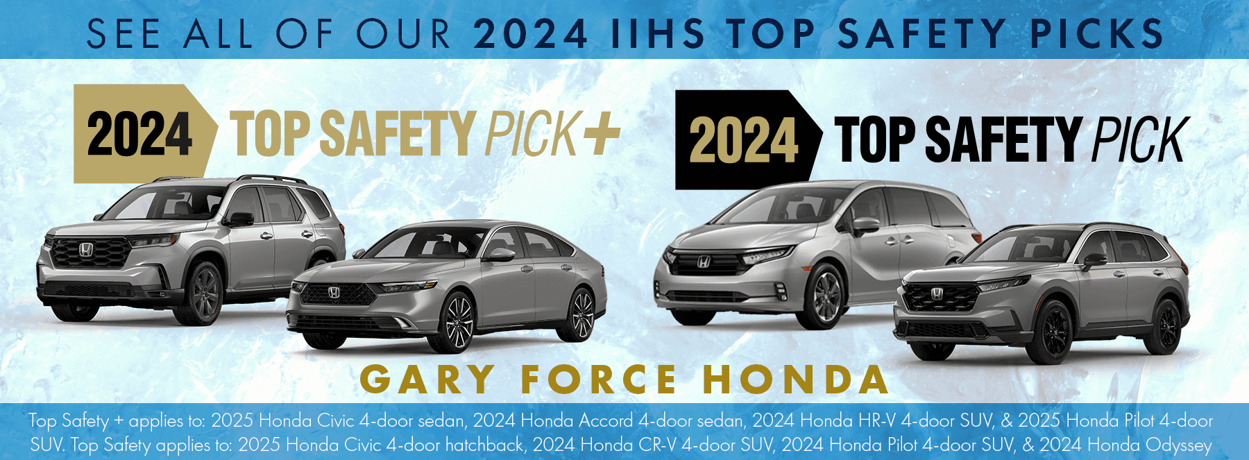Honda Vehicles With IIHS Top Safety Ratings | Gary Force Honda