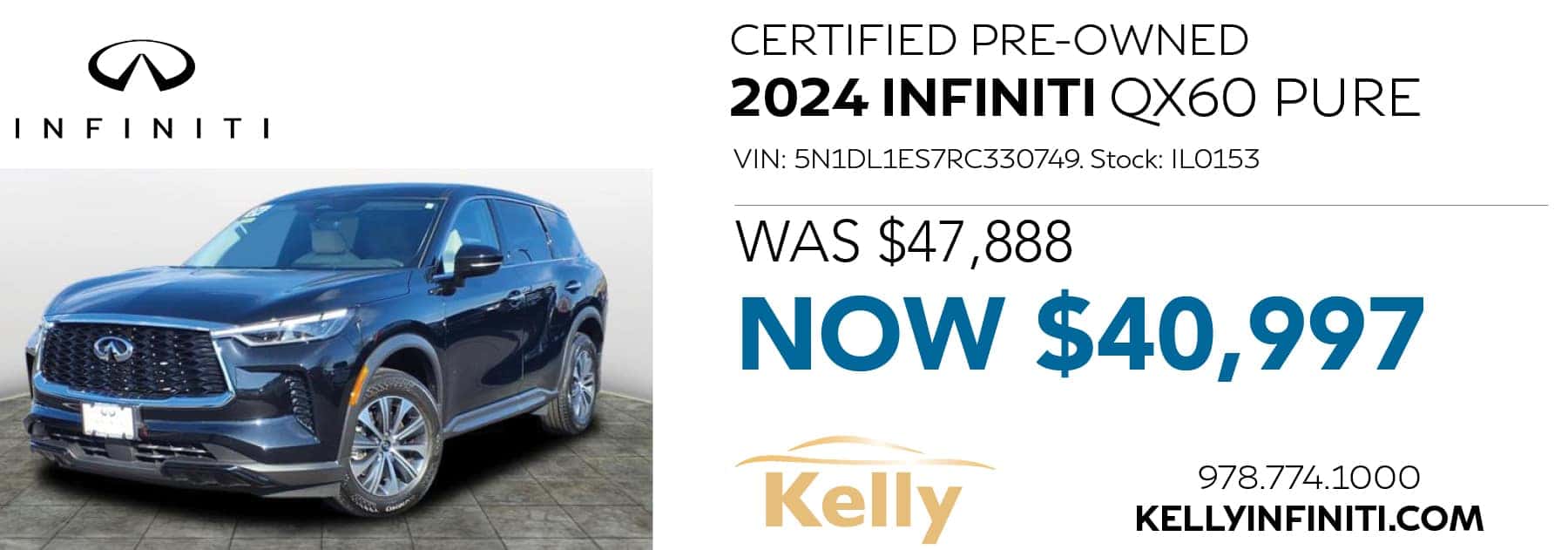 New & Used INFINITI vehicles in Danvers | Kelly INFINITI