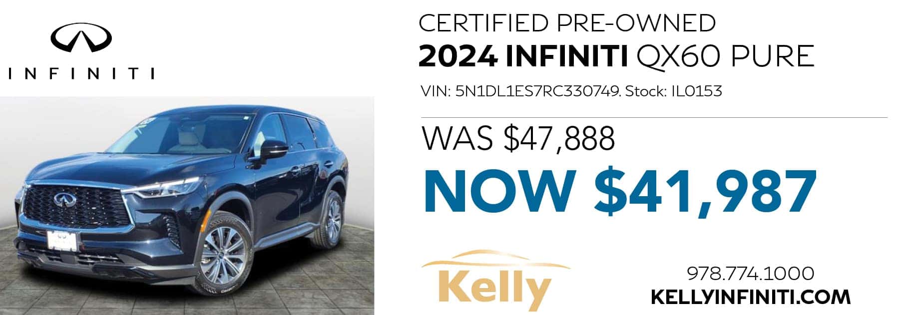 New & Used INFINITI vehicles in Danvers | Kelly INFINITI