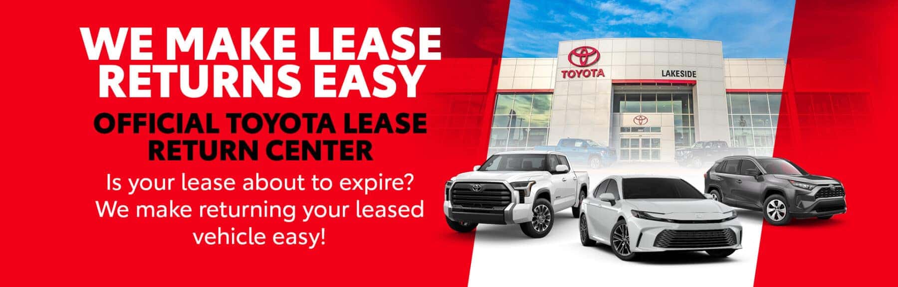 Lease Return Near Me | Metairie, LA | Lakeside Toyota