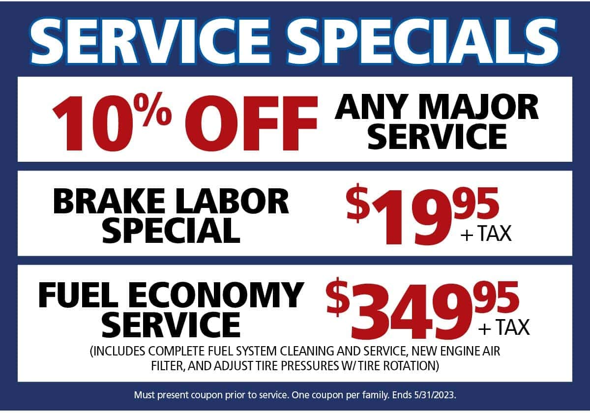 Auto Service Specials | Oil Change Coupon | Car Dealerships