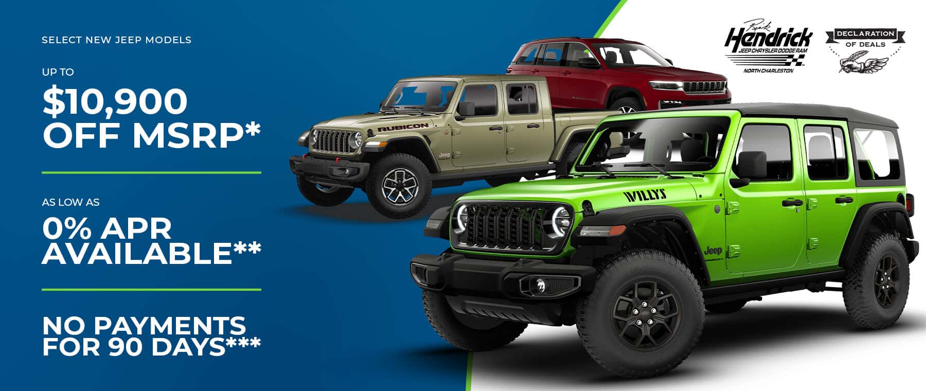 Rick Hendrick Jeep Chrysler Dodge Ram FIAT in North Charleston