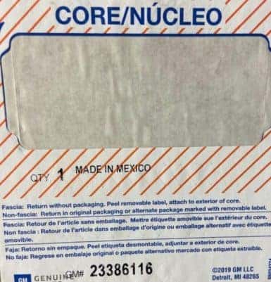 Parts & Core Return Process | Suburban GM Parts