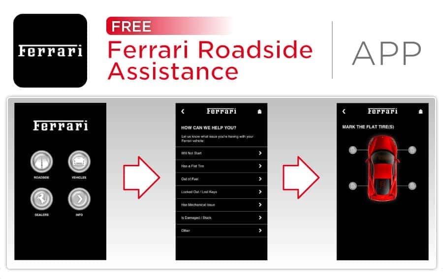 Ferrari Roadside Assistance App | Wide World Ferrari